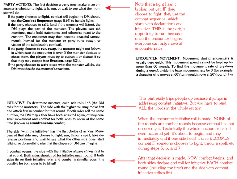 Consider this: Encounter initiative rolls – "You see this."